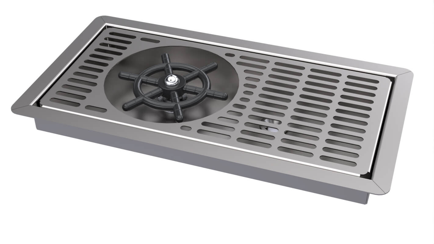 Simply Stainless SBM.DT.GR.0300 300mm Drop In Drip Tray with Glass ...