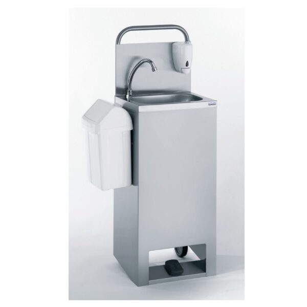 Tournus 806519 Foot-Operated Mobile Hand Wash Basin with Hot Water ...